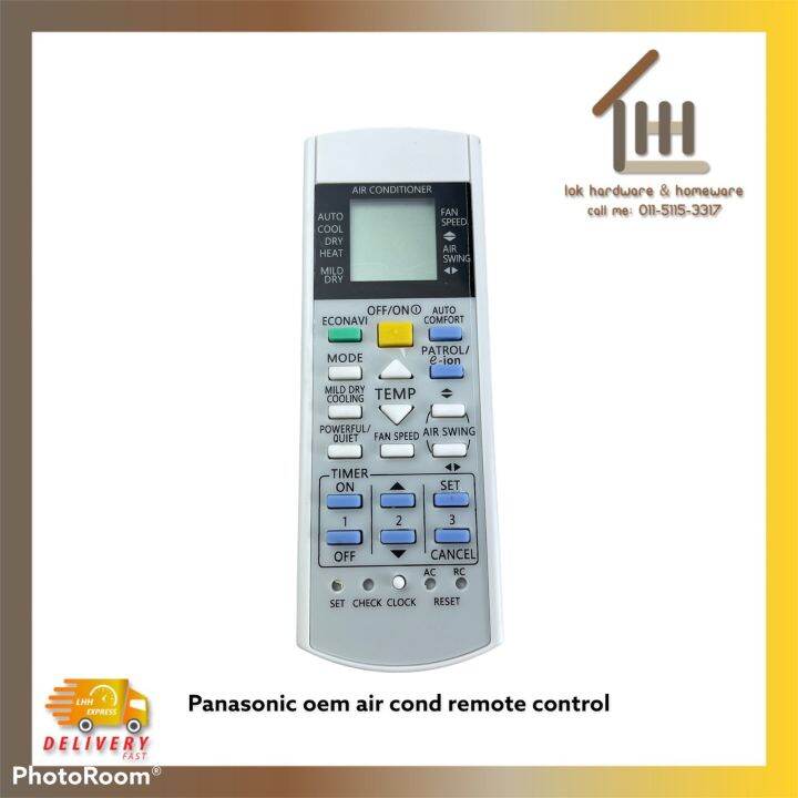 Panasonic Air Cond Remote Control ECONAVI Inverter | Lazada