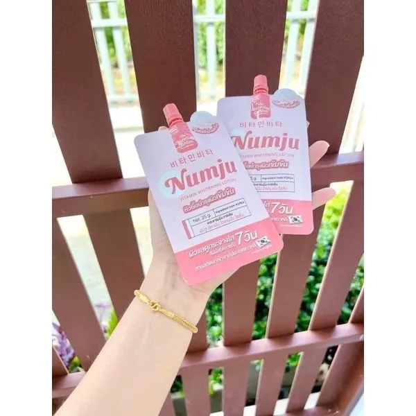 💥พร้อมส่ง | ยกกล่อง| ของแท้💯ครีมนัมจู Numjuโลชั่นวิตามิน แบบซอง ขนาดพกพา 25g. | Lazada.co.th