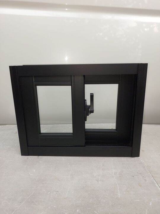 40cm × 30cm sliding window with screen matte black | Lazada PH