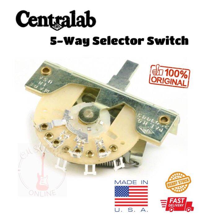 Stewmac Crl Switch CRL 5-Way Pickup Selector Lever Switch Gibson Guitar ...