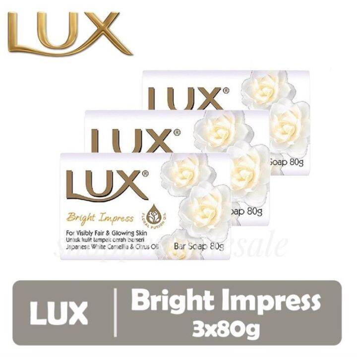 Lux Bright Impress Beauty Bar Soap 3x80g | Lazada