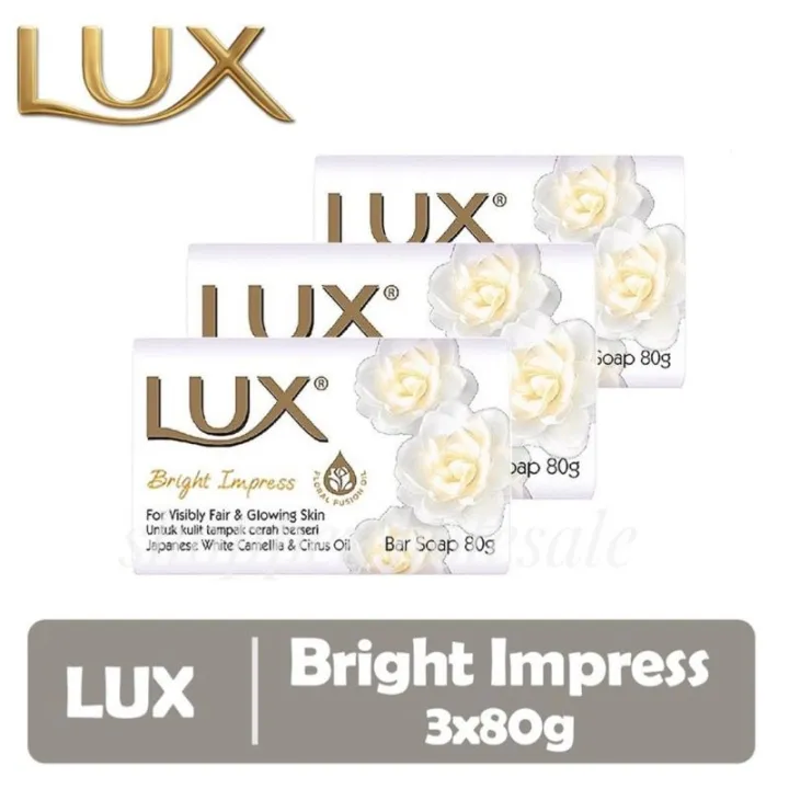 Lux Bright Impress Beauty Bar Soap 3x80g | Lazada