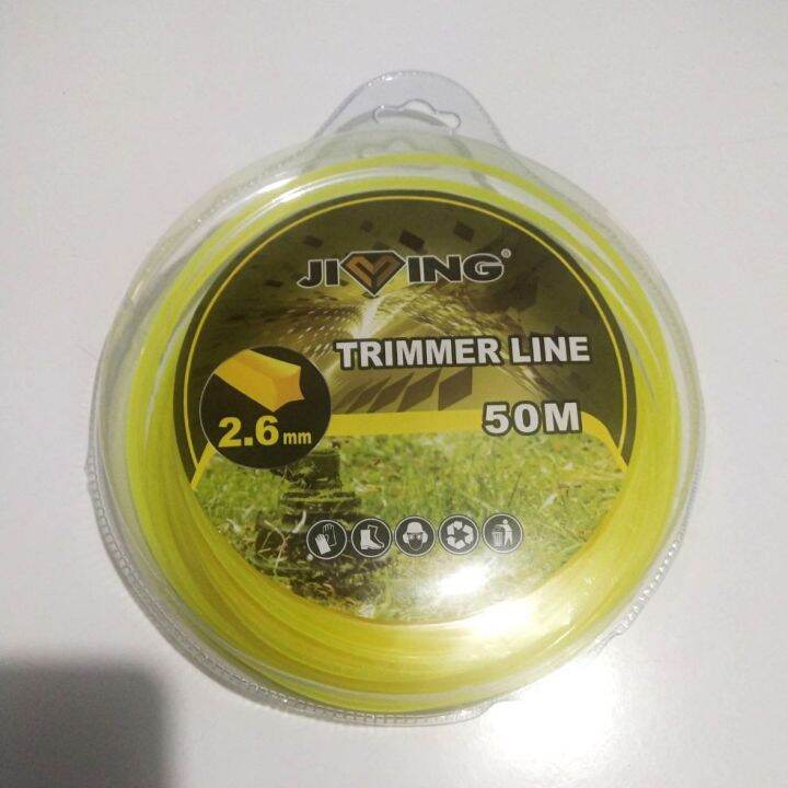 trimmer line 2.6 mm 50 mtr / tali senar potong rumput | Lazada Indonesia