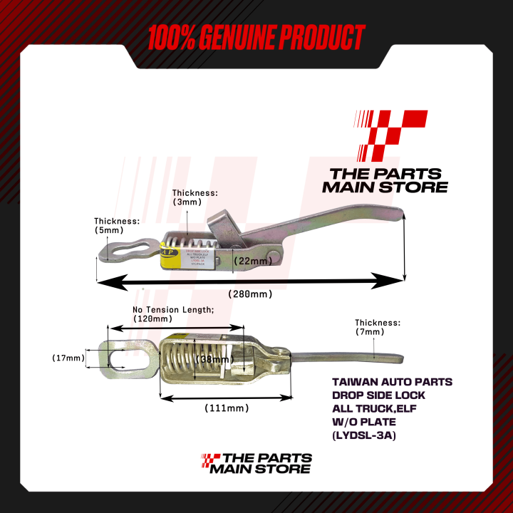 TAIWAN AUTO PARTS DROP SIDE LOCK/SPRING HANDLE ALL TRUCK, ISUZU ELF ...