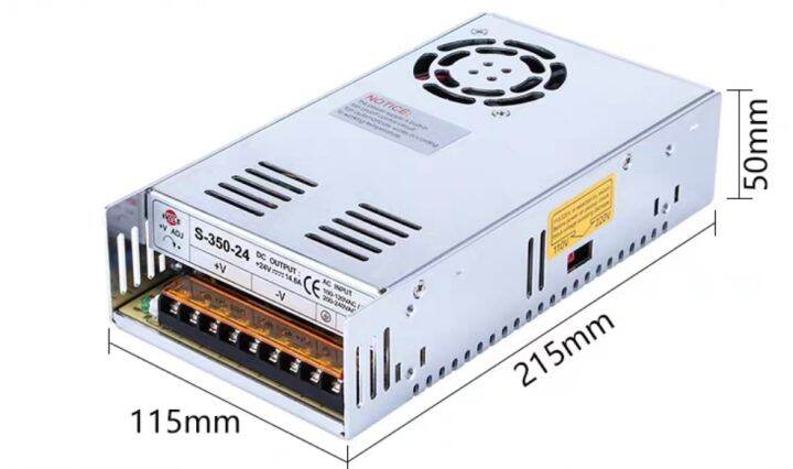 Free shipping S-350-24 AC220V-DC24V/14.6A 350W led switching power ...