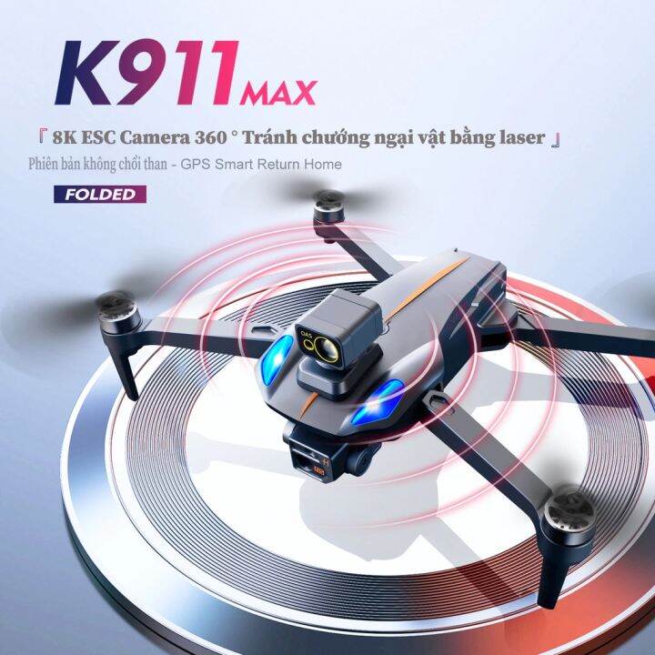 Flycam 4k K911 Max G.P.S - Máy bay camera - Drone camera - Laycam điều ...
