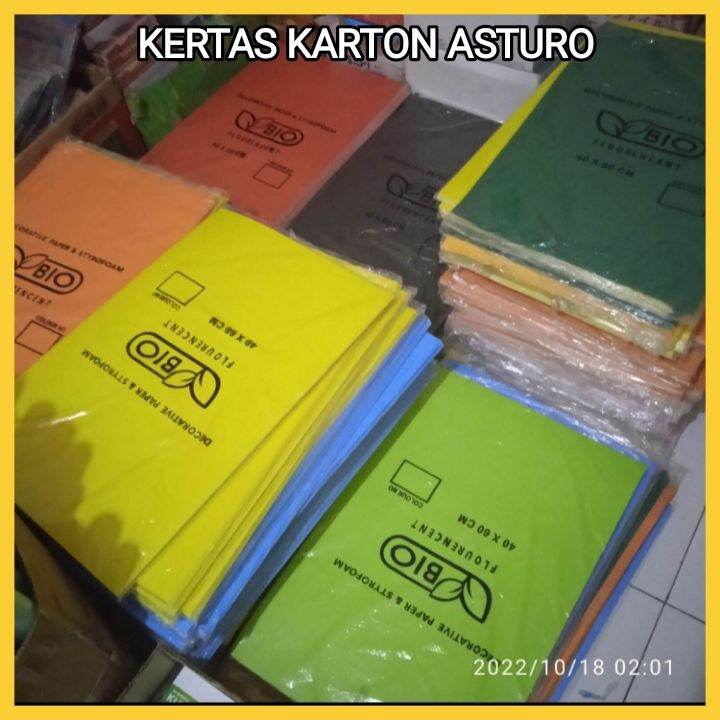1 Pak Kertas Karton Asturo isi 50 Lembar ( Packing Aman ) | Lazada ...