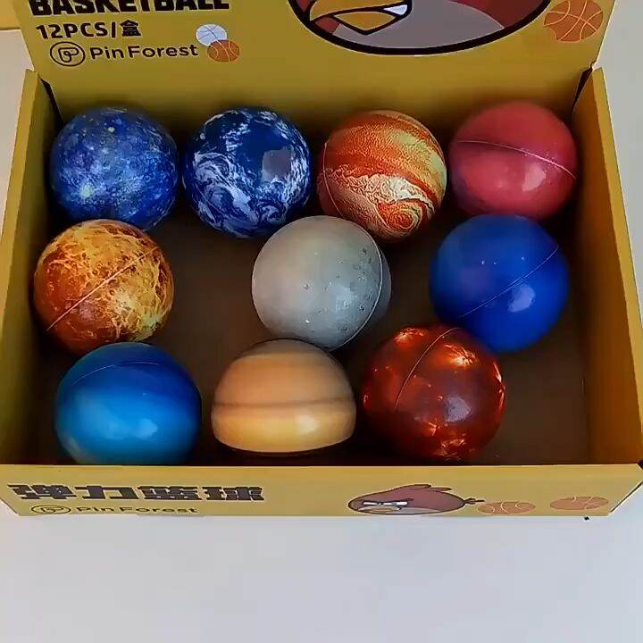 10 Pcs Solar System Planet Balls Stress Relief Educational Toys Squeeze ...