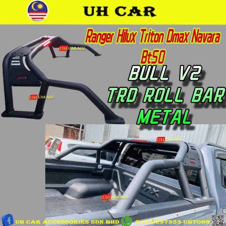 (BULL V2) Toyota Hilux Vigo Revo Rocco Rogue Bull Trd Roll Bar Rollbar ...