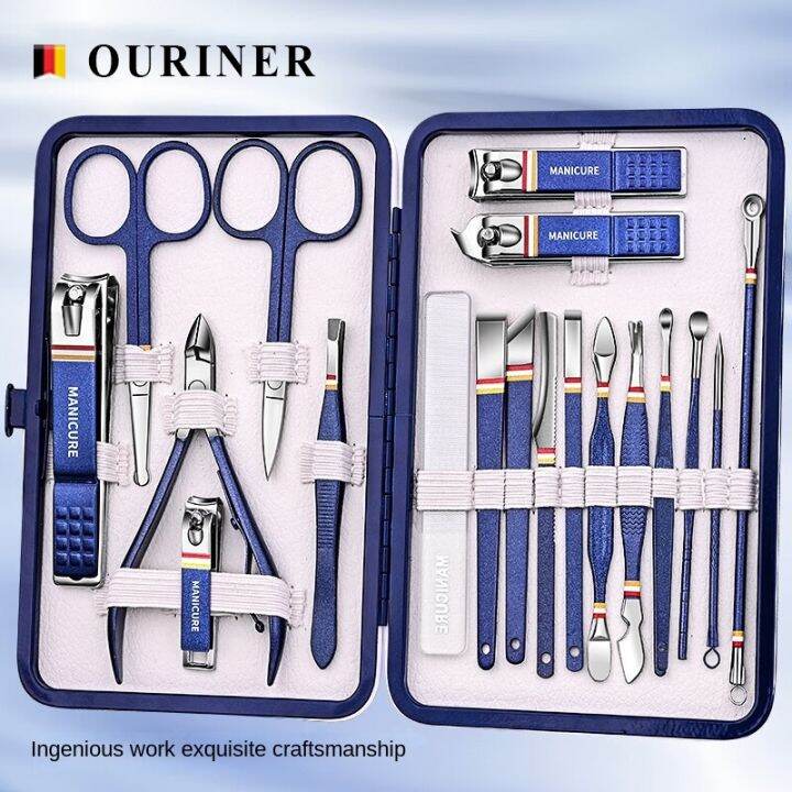 Nail Clippers Set With Folding Bag Manicure Kits Scissors 9-19pcs/set ...