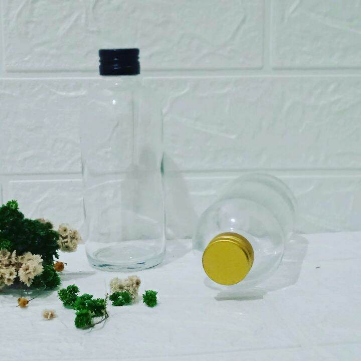Botol kaca Laserin 250ml + Tutup Botol cold Brew kombucha Madu | Lazada ...