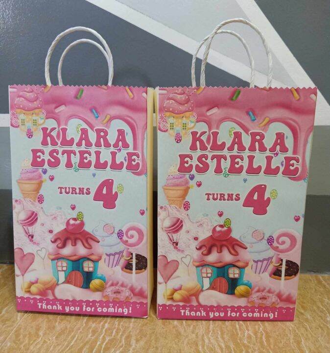 Candy Land Theme Customize Lootbag/paper bag(10pcs per/pack) | Lazada PH