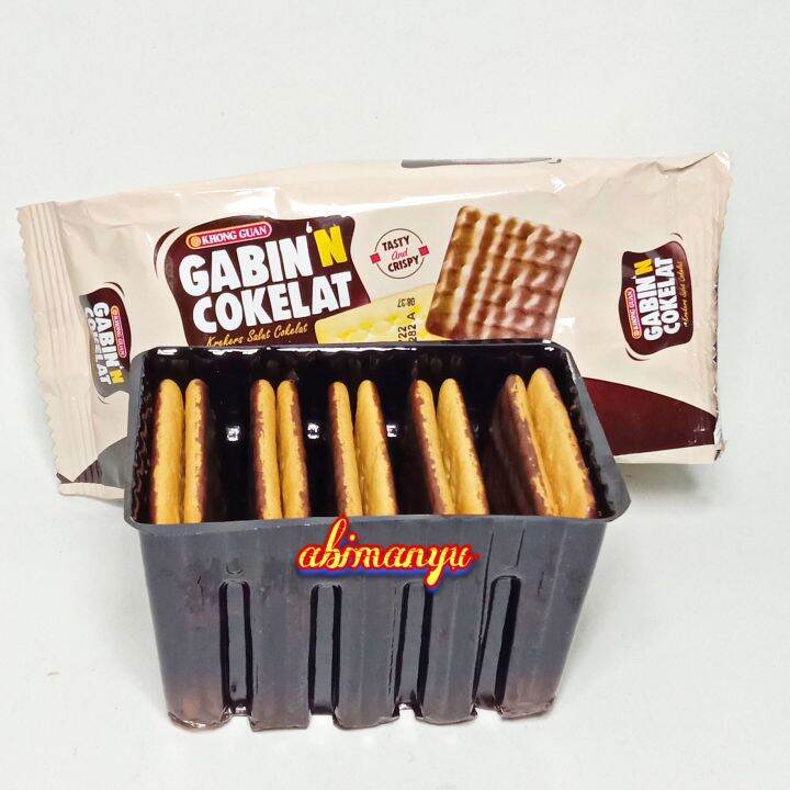 gabin coklat khong guan 100 gram - krekers salut coklat | Lazada Indonesia