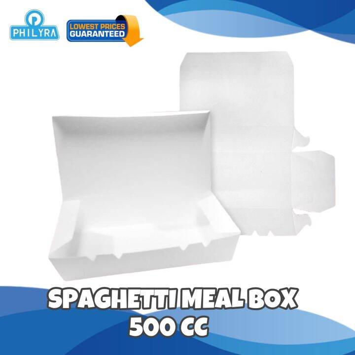 Spaghetti Paper Meal Box 500 CC 25 or 50 pcs. | Lazada PH