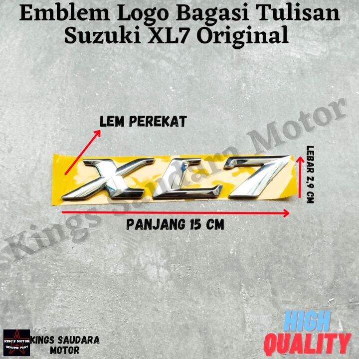 Emblem Logo Bagasi Tulisan Suzuki XL7 Original | Lazada Indonesia