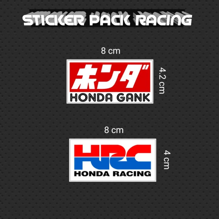 STIKER HONDA RACING STIKER HONDA GANK | Lazada Indonesia