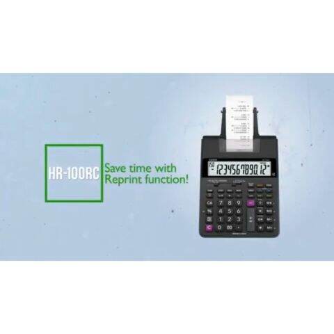 Casio HR-100 / HR-100RC Compact Printer with 12 Digits | Lazada