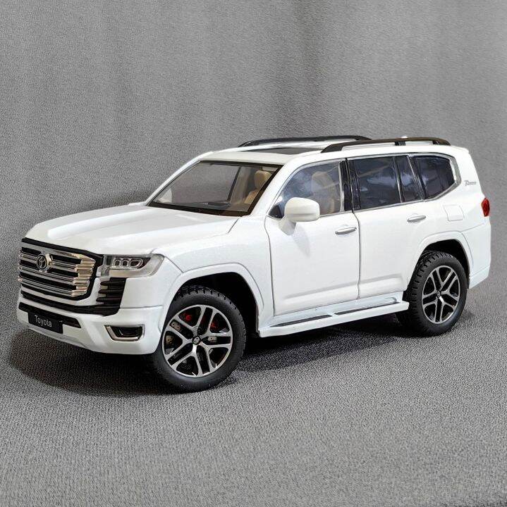 1/24 Toyota Land Cruiser LC300 Diecast Scale Model Toy Car White and ...