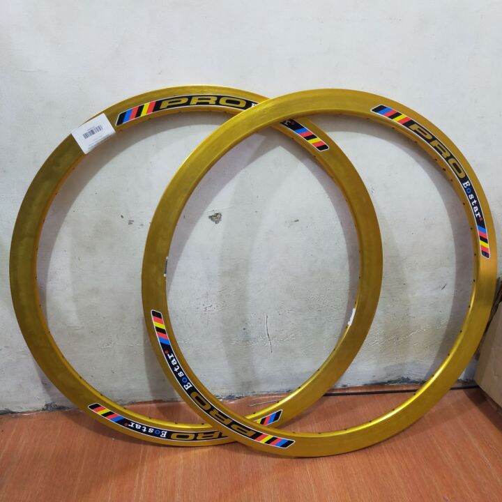 rims velg pro eostar ANODIZED gold 700c 36 hole tinggi 4cm double wall ...