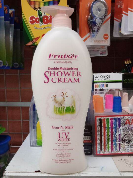 Fruiser Double Moisturising Shower Cream Goat Milk with UV White ...