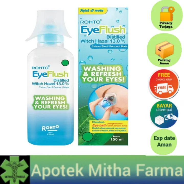 ROHTO EYE FLUSH 150 ML / PENCUCI MATA STERIL | Lazada Indonesia