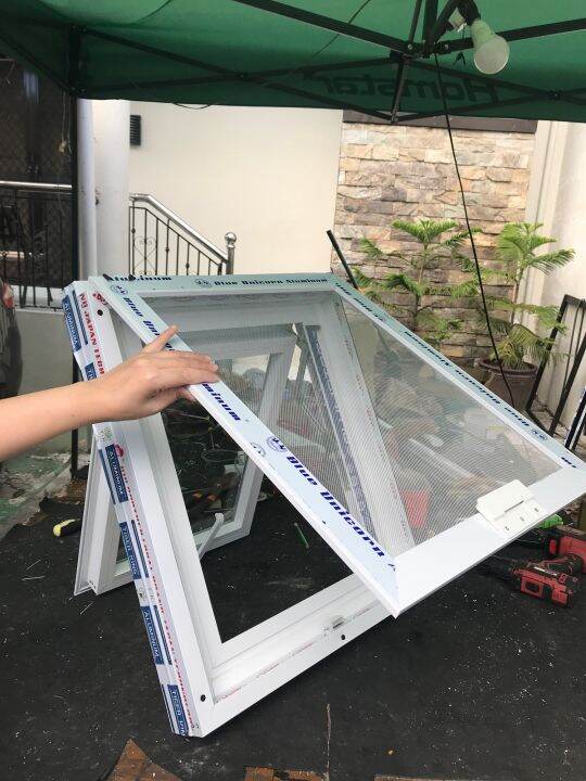 awning window 50cm x 50cm w/ optional tubular framing | Lazada PH