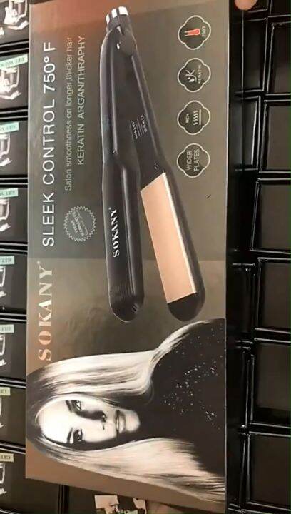【Local Delivery】Sokany Hair Straightener Professional Edition Electric Fast Hot Perm New Design ...