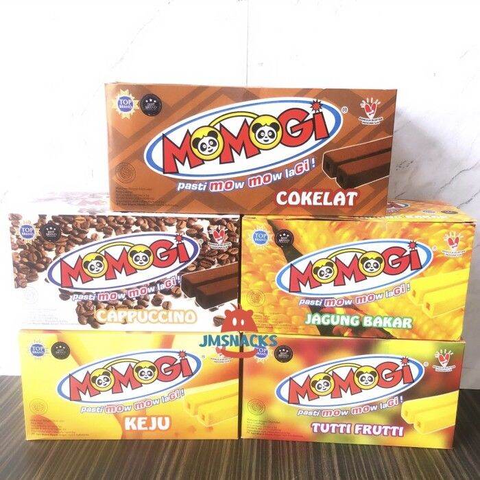momogi wafer stik 1 box isi 20 | Lazada Indonesia