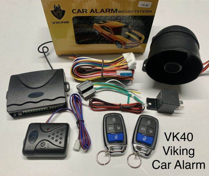 Viking VK40 Car Alarm System + Door Central Lock Package | Lazada PH