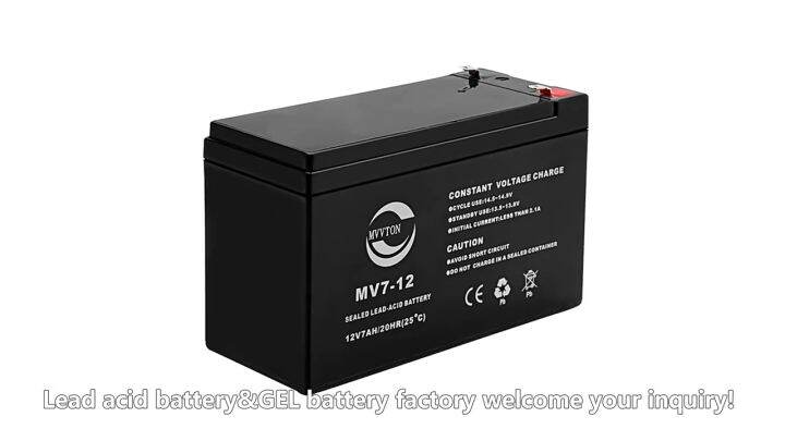 MV7-12 UPS Battery 12V 7Ah 20hr 12 Volts 7 Ampere Rechargeable Valve ...