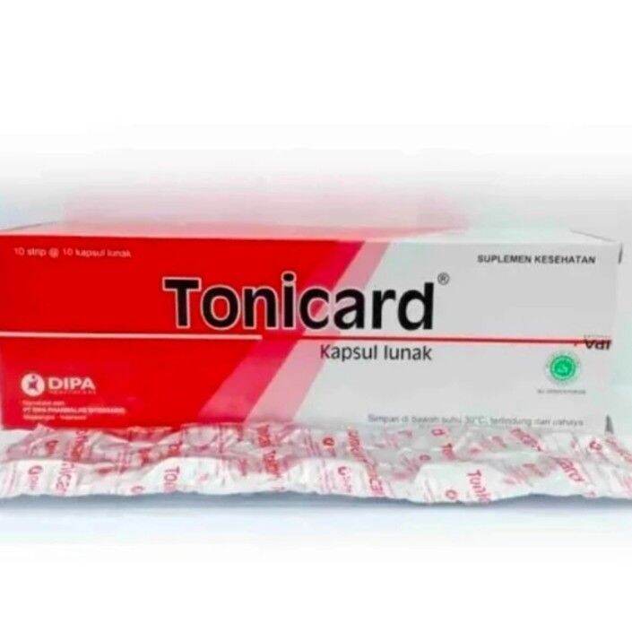 Tonicard Strip 10 Kapsul Lunak Vitamin Untuk Memelihara Kesehatan Tubuh ...