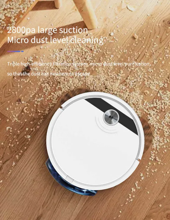 Robot Vacuum Cleaner intelligent sweep modes and wet mop | Lazada PH