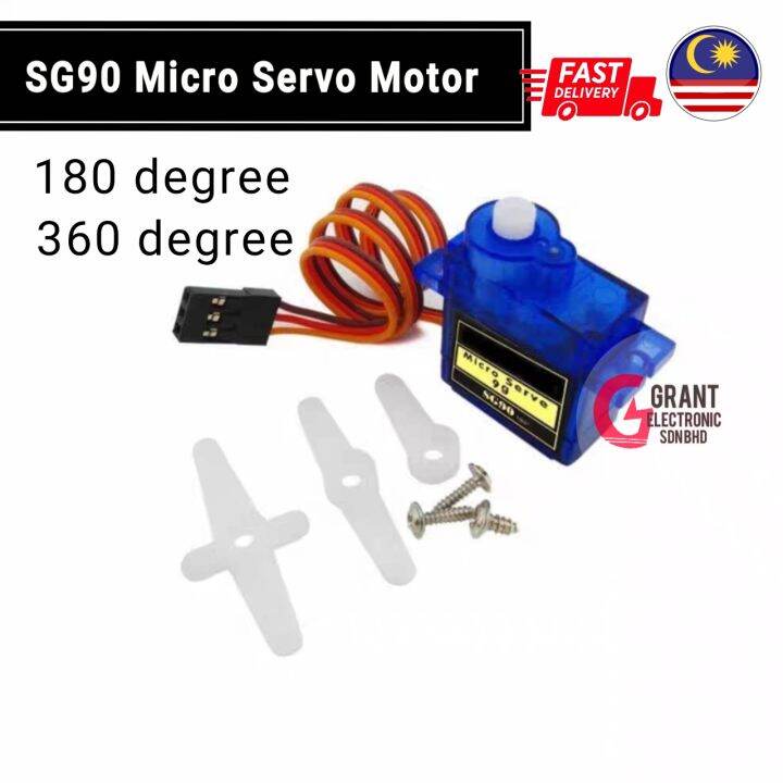 SG90 9G Micro Servo Motor 180° 360° Servo Motor 180 degree 360 degree | Lazada