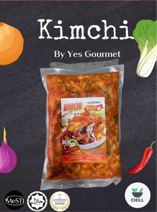 Korean Kimchi 1KG by Yes Gourmet【Ready Stock】HALAL certified | Lazada