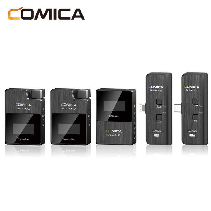 Comica ไมโครโฟนไร้สายลาวาเลียร์ BoomX-D 2.4G ระบบไมโครโฟนติดปกไร้สาย ...