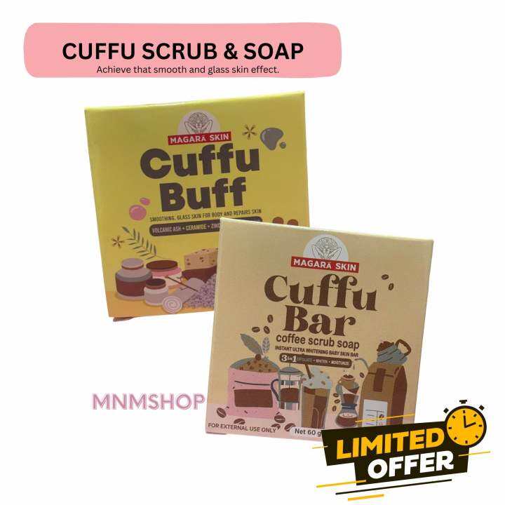 Magara Skin Cuffu Bar Coffee Scrub Soap 60g | Cuffu Buff Volcanic Ash ...