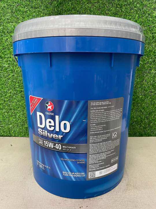 [ HÀNG CHÍNH HÃNG ] Dầu động cơ Caltex Delo Silver Multigrade 15W40 (18 ...