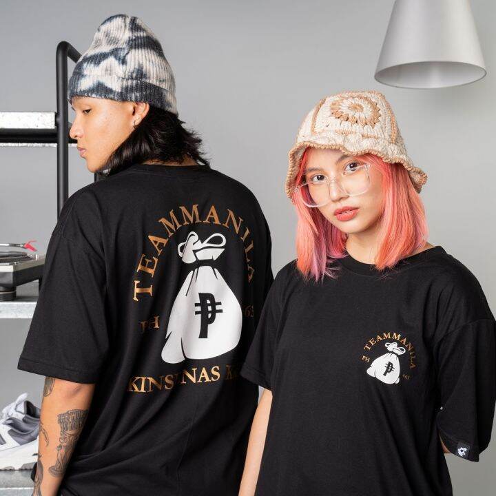 TEAM MANILA KINSENAS CREW TSHIRT (BLACK) | Lazada PH