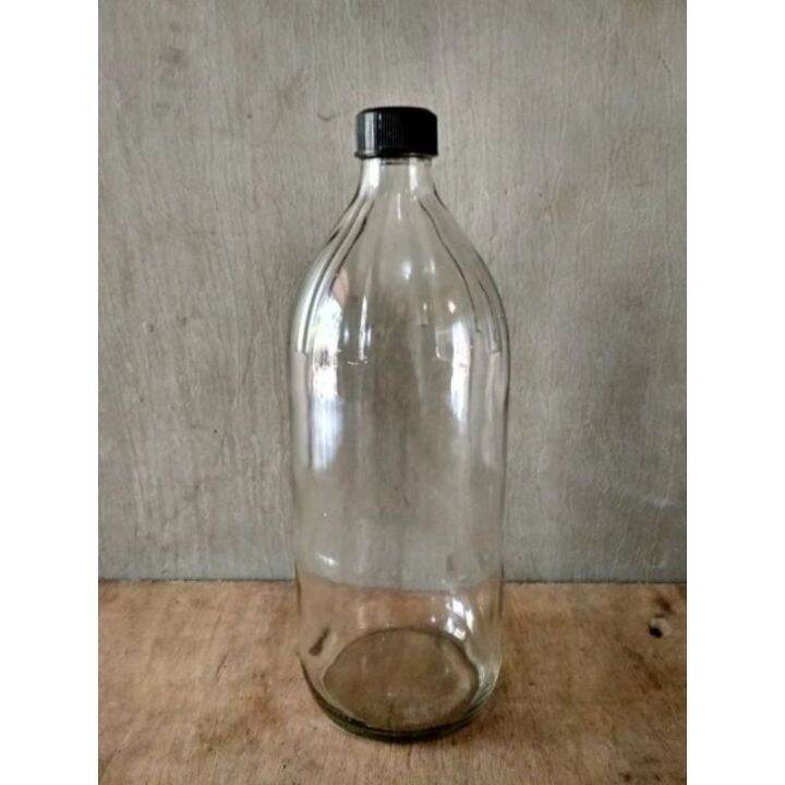 Botol kaca 1 liter / Botol jamu / Botol bensin / Botol minuman / Botol ...