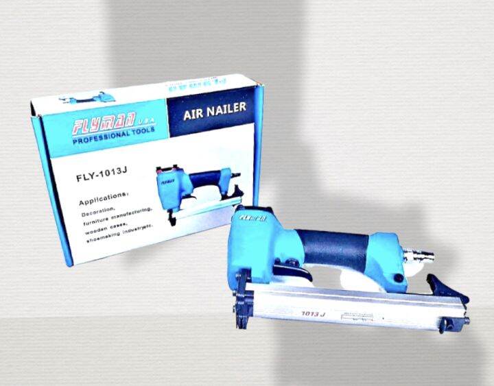 AIR NAILER GUN TACKER STAPLE 1013J FLYMAN USA | Lazada PH