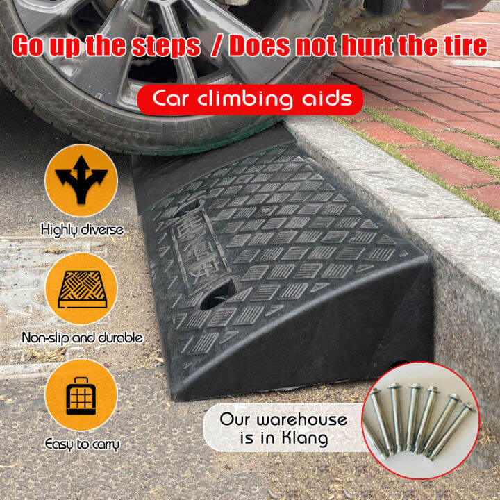 High Quality PE Material Strong Load-bearing Car Ramp Mat Curb Ramp Pad ...