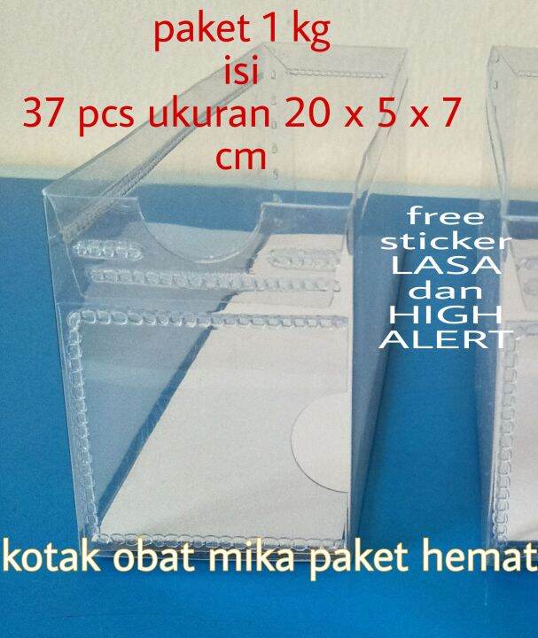 paket 1 kg kotak obat mika ukuran 20x5x7 | Lazada Indonesia