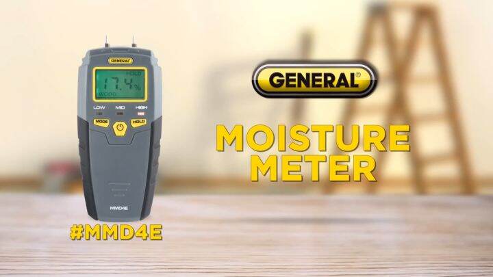 เครื่องวัดความชื้นพื้น ผนัง คอนกรีต ไม้ ยี่ห้อ General รุ่น MMD4E รับ ...