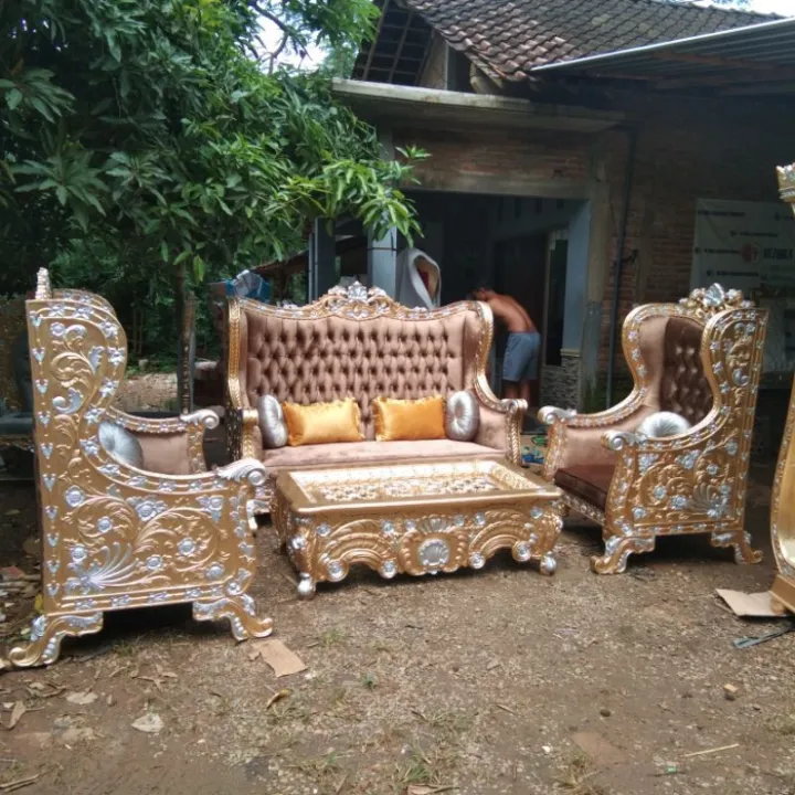 Kursi tamu sofa luxury formasi 321 meja | Lazada Indonesia