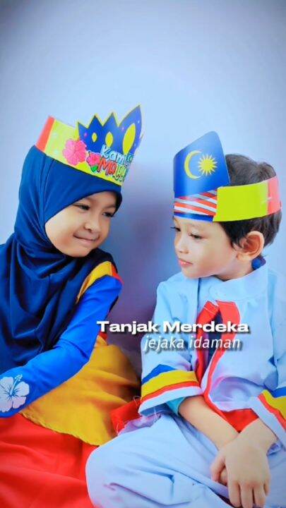 Topeng Merdeka Kanak-kanak Mask Patriotik Tanjak Tiara | Lazada