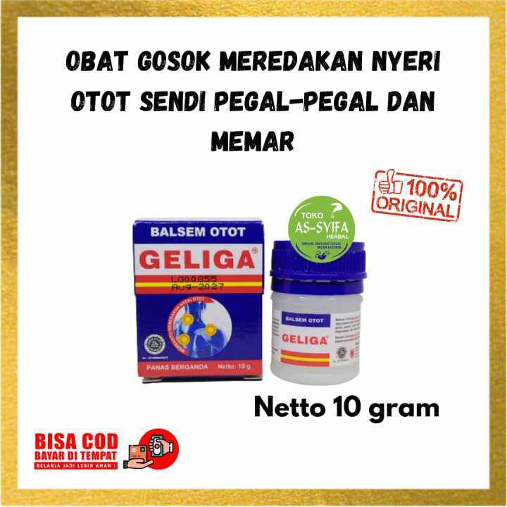 Balsem Otot Geliga 10 gr Meredakan Nyeri Otot Sendi dan Keseleo ...