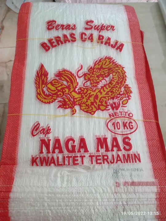 KARUNG BERAS 10 KG CAP NAGA MAS ISI 50 LEMBAR | Lazada Indonesia