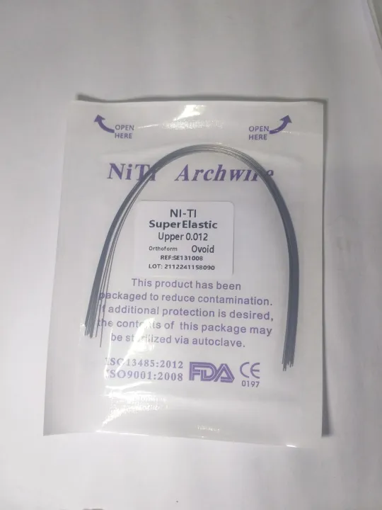 NITI WIRE 1 pack 10's super elastic upper 0.012 Ovoid | Lazada PH