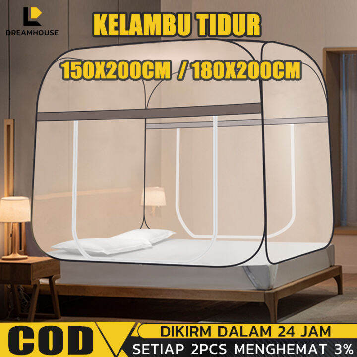 (Dikirim Dari Jakarta)kelambu/kelambu anti nyamuk 200x200 tebal jumbo ...