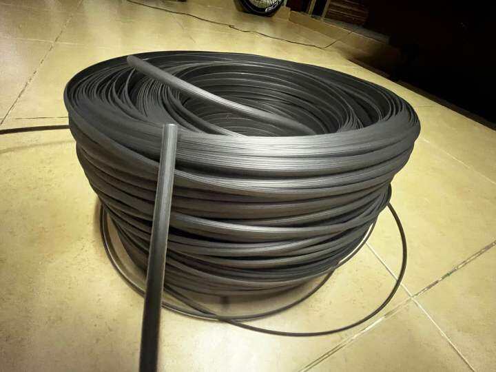 (TA77)เส้นหวายเทียม เส้นแบนนูน ผิวหน้าลายเส้น สีเทาดำ | Lazada.co.th